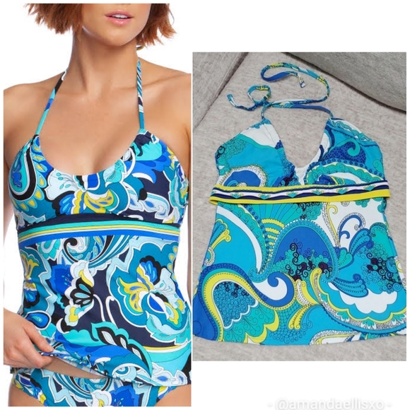 Trina Turk | Swim | Trina Turk Ipanema Empire Waist Halter Tankini Top ...
